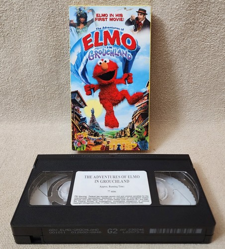 Adventures of Elmo in Grouchland VHS Video Tape 1999 Sesame Street Jim ...