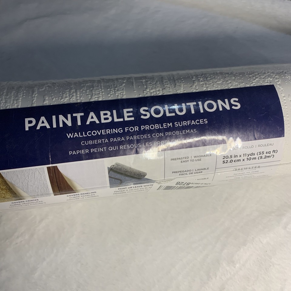 Brewster Paintable Solutions Wallpaper FD59008 Textured Wall Covering ...