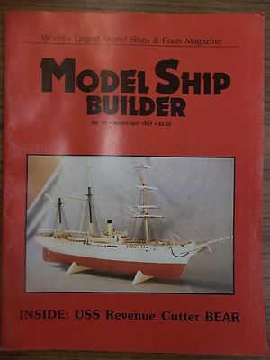 MODEL SHIP BUILDER BOAT MAGAZINE No.46 MARCH / APRIL 1987 Nice shape | eBay