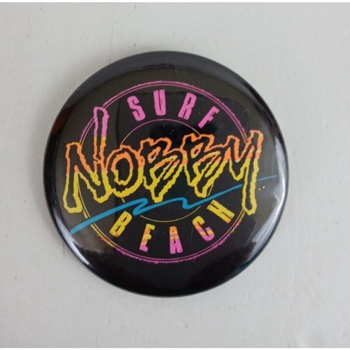 Vintage Surf Nobby Beach Black Colorful Button Pin | eBay