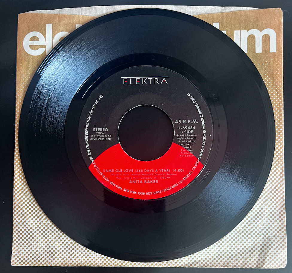 USED ANITA BAKER - SAME OLE LOVE - 45 Elektra 7-69484 (1986) (7" Single ...