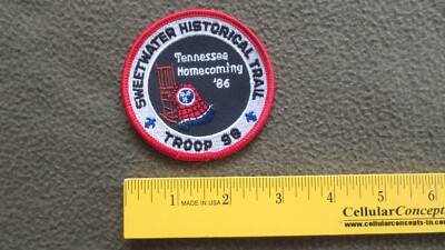 Sweetwater Historical Trail Patch 1986 Tennessee Homecoming, Boy Scout ...