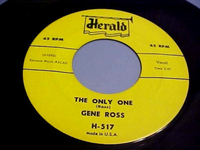 Gene Ross - 1958 Rockabilly - NM VINYL & EX AUDIO - The Only One ...