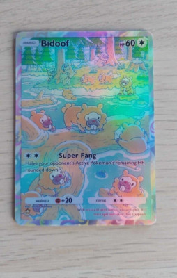 Bidoof Card Full art holo Triumphant Light *Read Description | eBay