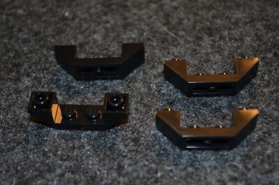 (4) 1x4 Black Inverted Double Tapered Slope Hull Bricks ~ Lego ~ NEW ...
