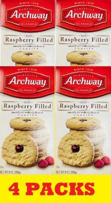 4x Archway Homestyle Classics Soft Raspberry Filled Cookies 9 Oz - 4 ...