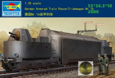 Trumpeter 1/35 00223 German Armored Train Panzer Triebwagen Nr.16 model ...
