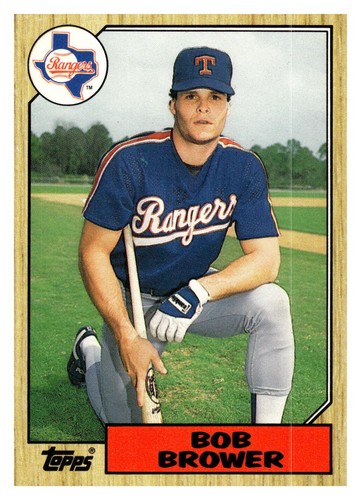 1987 Topps Traded 10T Bob Brower Texas Rangers | eBay