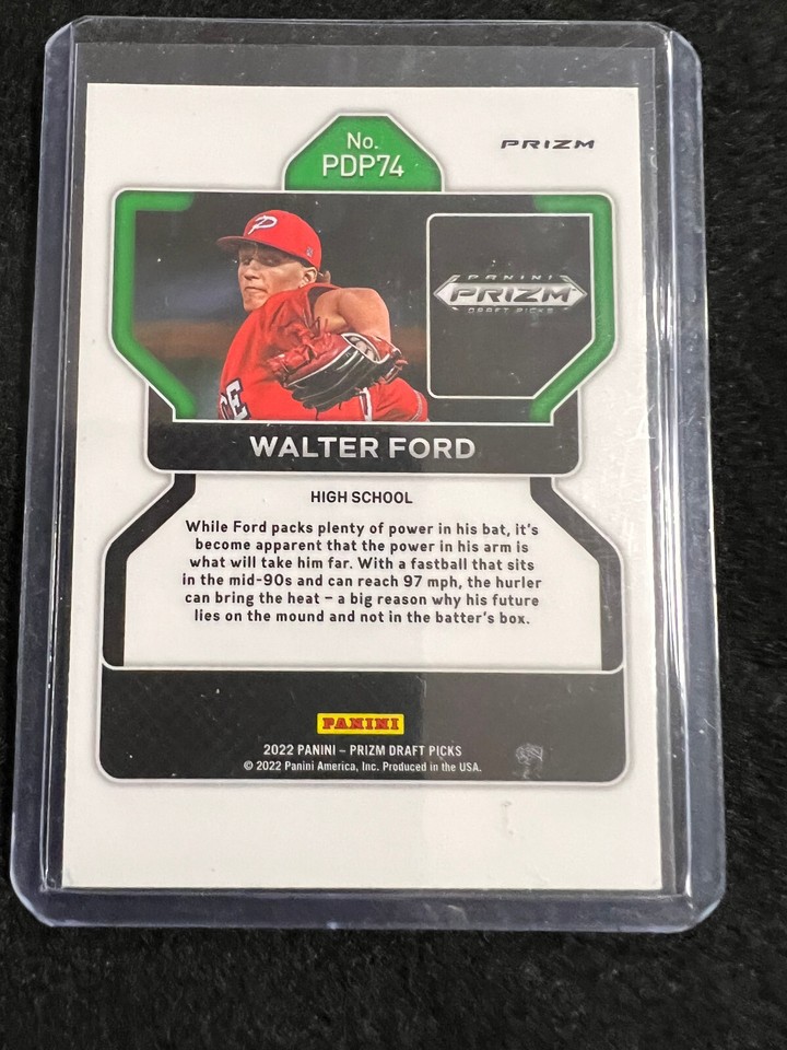 2022 Prizm Draft Picks Blue Wave RC Walter Ford #PDP74 High School | eBay