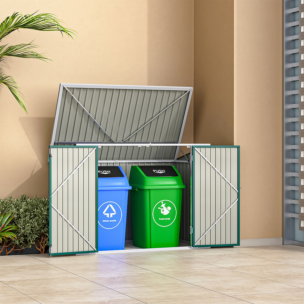 Storage Shed Wheelie Bin Store Tidy Dustbin Cover Bikes Sheds Outdoor ...