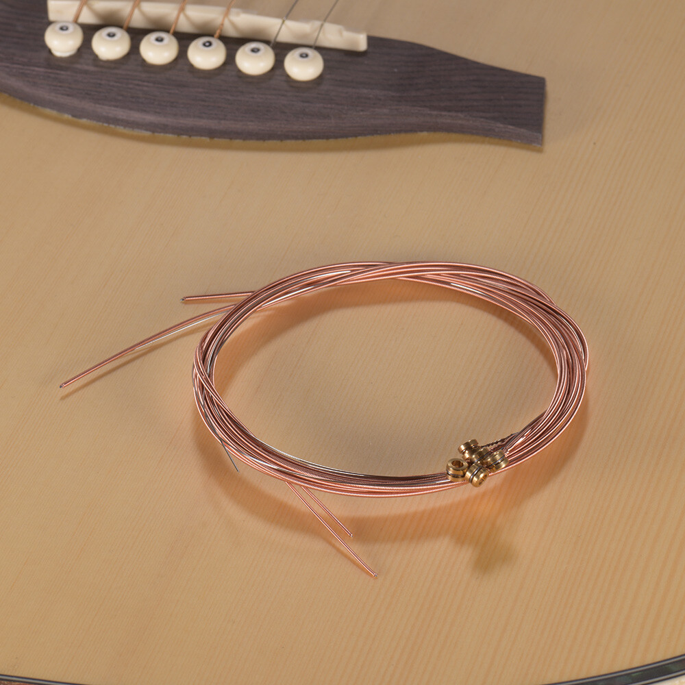 Acoustic Folk Guitar Strings Set Steel Core Alloy Winding, 6pcs/ Set ...