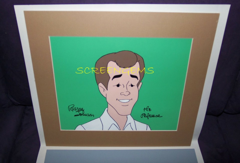 Gilligan's Island animation cels signed Russell Johnson Dawn Wells TV ...
