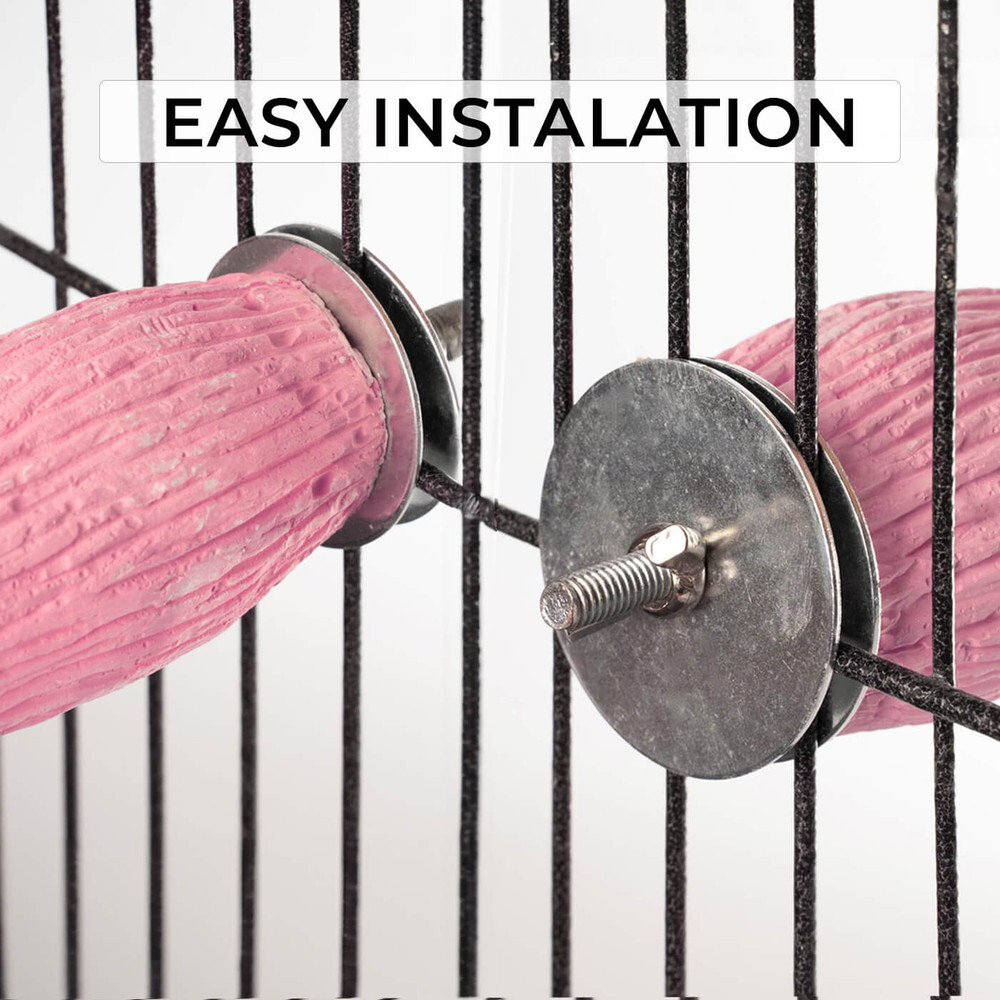 Wavy Calcium Edible Parrot Perch for Bird Cages - Small | eBay UK