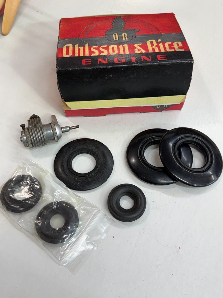 VINTAGE TETHER CAR 60 SIZE TIRES O&R CAR ENG. BOX TD SPECIAL 045 ENG ...