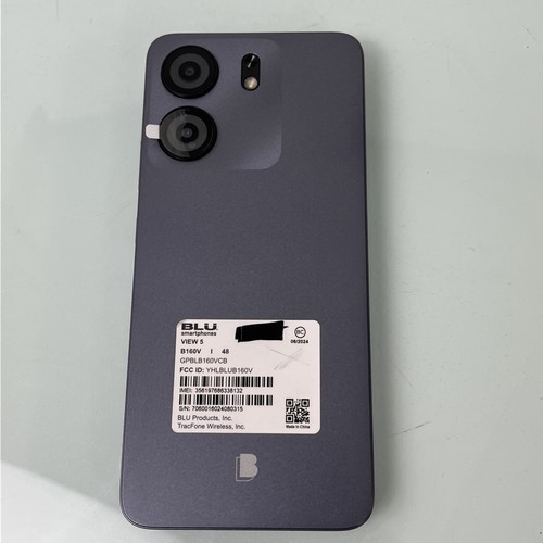 BLU View 5 B160V 64 GB Android Smartphone Tracfone Only Gray -Excellent ...