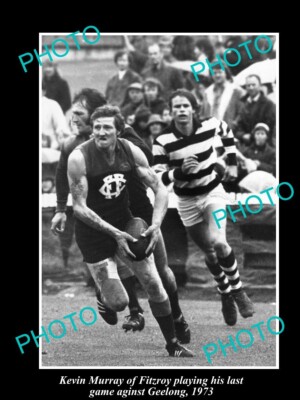 OLD 8x6 HISTORICAL PHOTO OF FITZROY FC GREAT KEVIN MURRAY IN HIS LAST ...