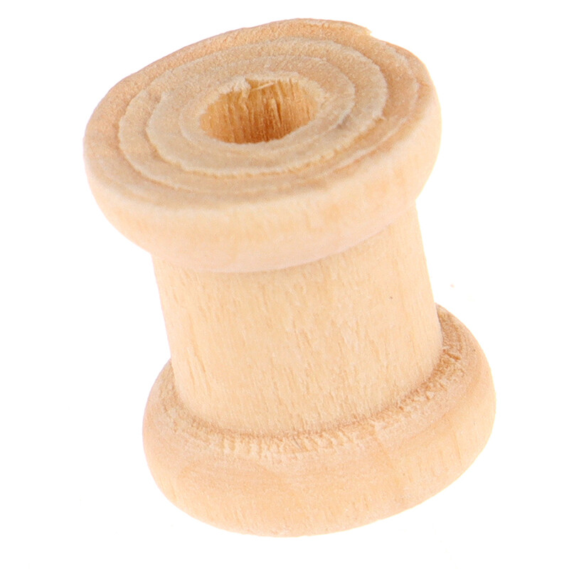 100PC Wooden Empty Thread Spools Wood Bobbins Reels Organizer Sewing ...