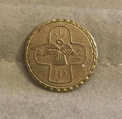 VINTAGE BRASS RELIGIOUS TOKEN GUARDIAN ANGEL | eBay