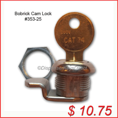 Bobrick Cam Lock Set #353-25 for Paper Towel & Toilet Tissue Disp.(1 ...