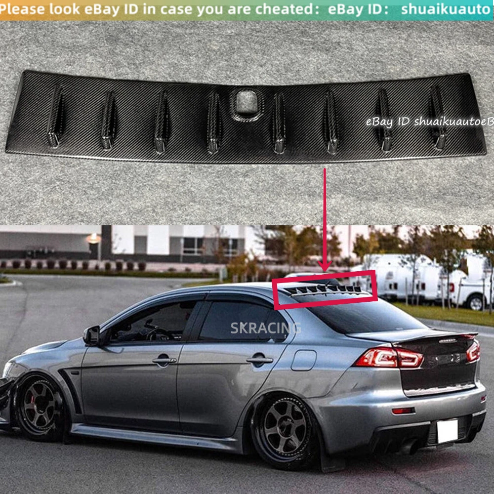 Universal Auto Carbon Fiber Texture Diffuser Shark Fin Kit, 42% OFF