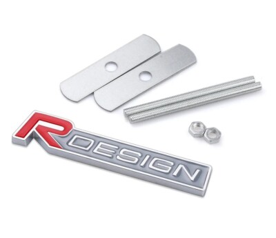 R Design Grille Badge Emblem for Volvo XC60 S80 V40 XC70 V60 XV40 V90 ...