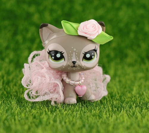 Custom LPS Toy Shorthair Cat Brown Cat with Accessories Who Love LPS ...