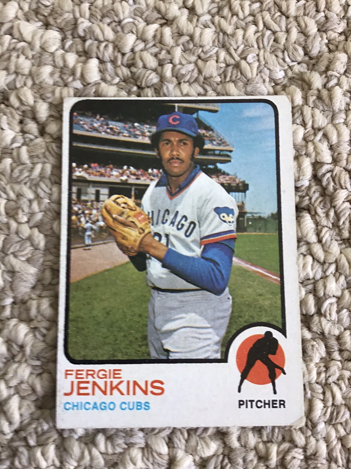 CHICAGO CUBS 1973 TOPPS FERGIE JENKINS BASEBALL CARD #180 EX GREAT CARD ...