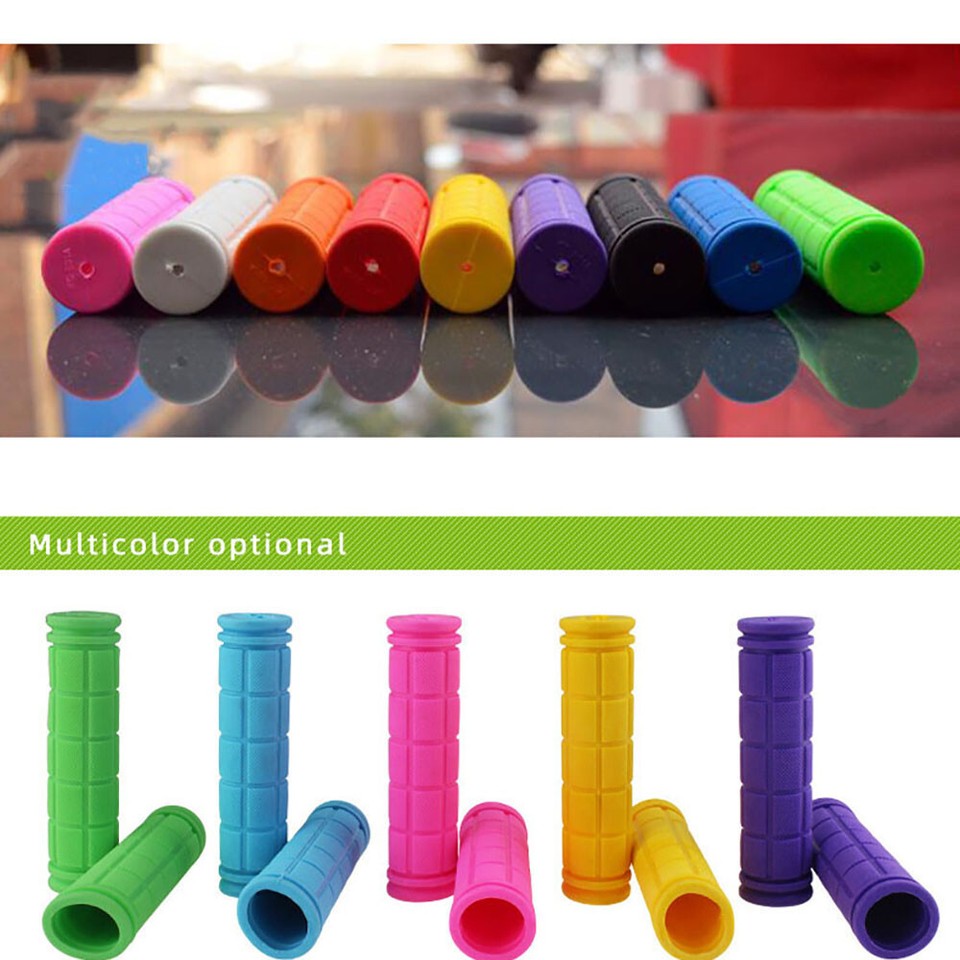 1 Pair Bike Grips Soft Rubber Handle Bar MTB Mountain Bicycle Bike ...