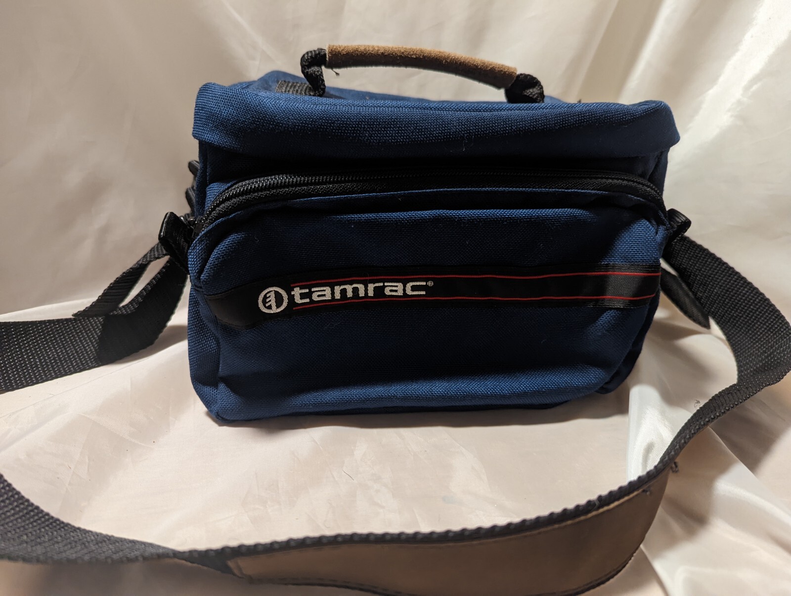 Vintage Tamrac Camera Bag Case Navy Blue Canvas + Suede USA Made 6x7 | eBay