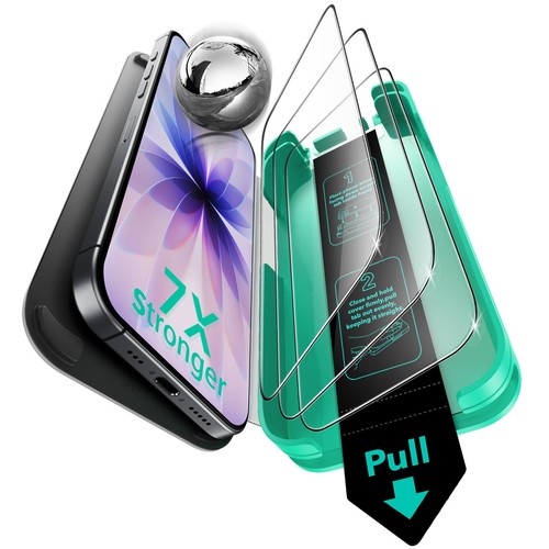 ESR 3 Pack 9H+ Glass for iPhone 17/iPhone 16 Pro Screen Protector ...