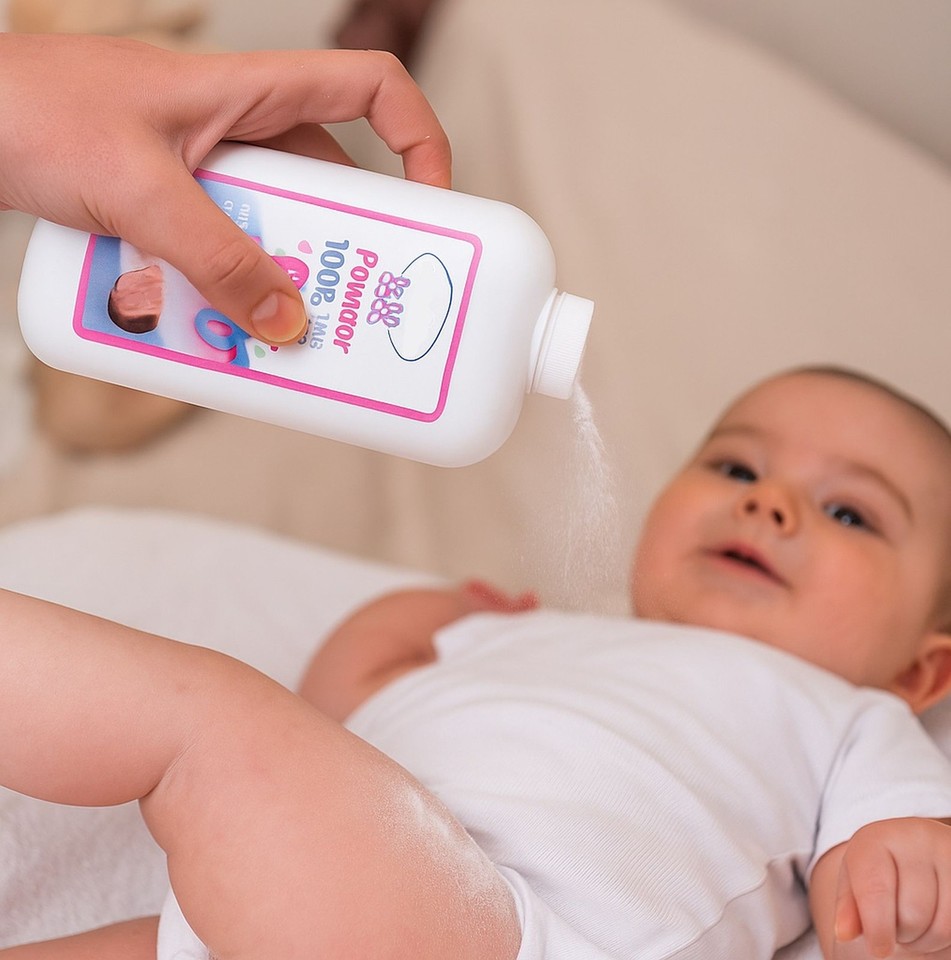 2 x Cotton Tree Baby Body Powder 100% Talc Free Absorbs Moisture Soft ...