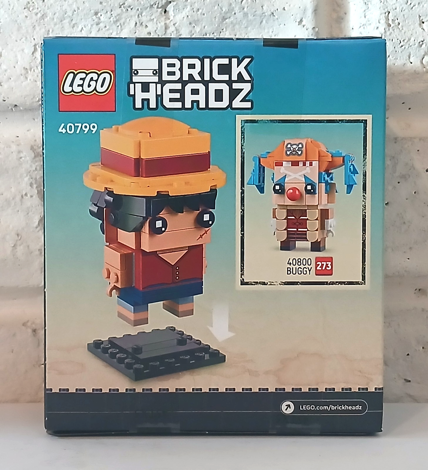 LEGO 40799 Brickheadz Monkey D. Luffy Figure - NEW - SEALED - One Piece ...