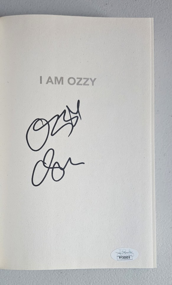 Ozzy Osbourne "I Am Ozzy" Signed Hardcover Book With JSA COA Black ...