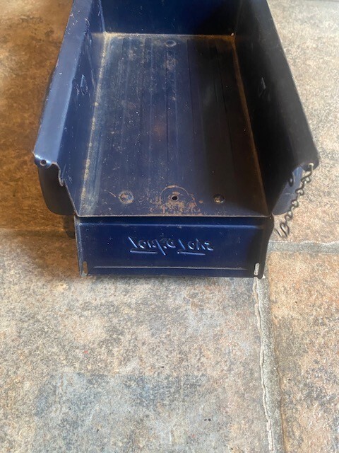 Vintage Tonka Toys Dark Blue Side Step Pressed Steel Ford Pickup Truck ...