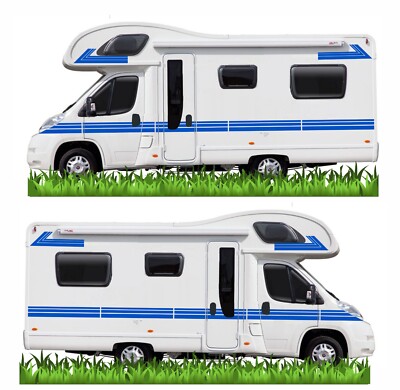 22 Metres Of Blue Stripes For Motorhome Caravan Campervan Decal ...