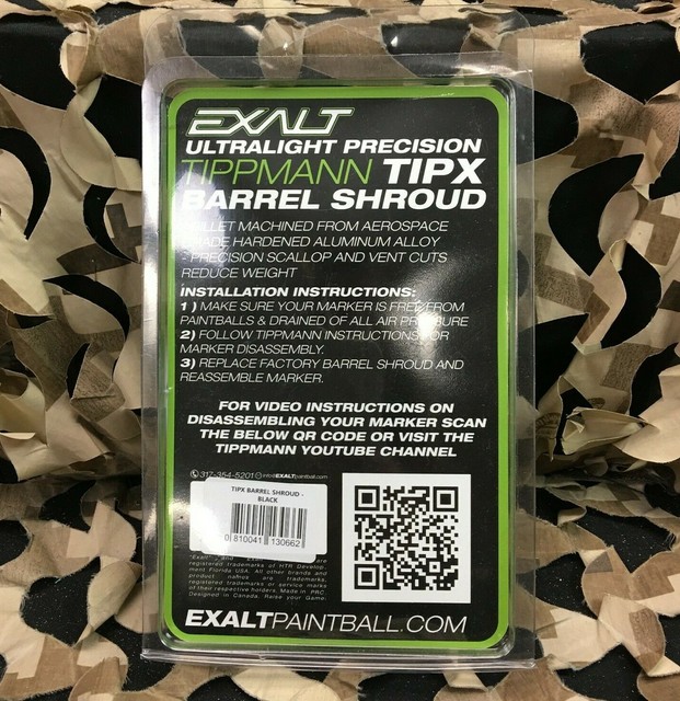 Exalt Precision Tipx Barrel Shroud - Black - Paintball for sale online ...