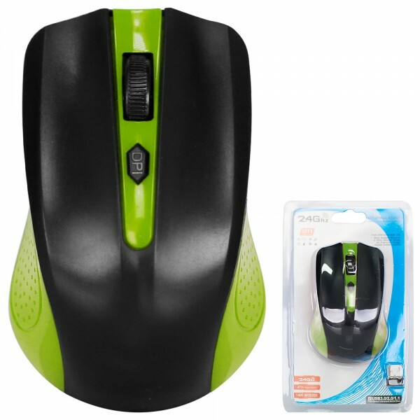 Wireless Mouse- Black and Green | eBay