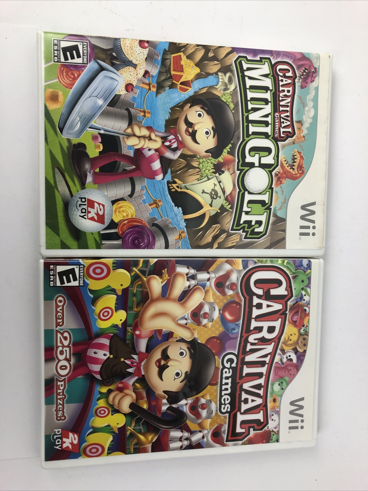 Nintendo Wii Lot Wii SPORTS + New Carnival Games + CARNIVAL Mini-Golf ...