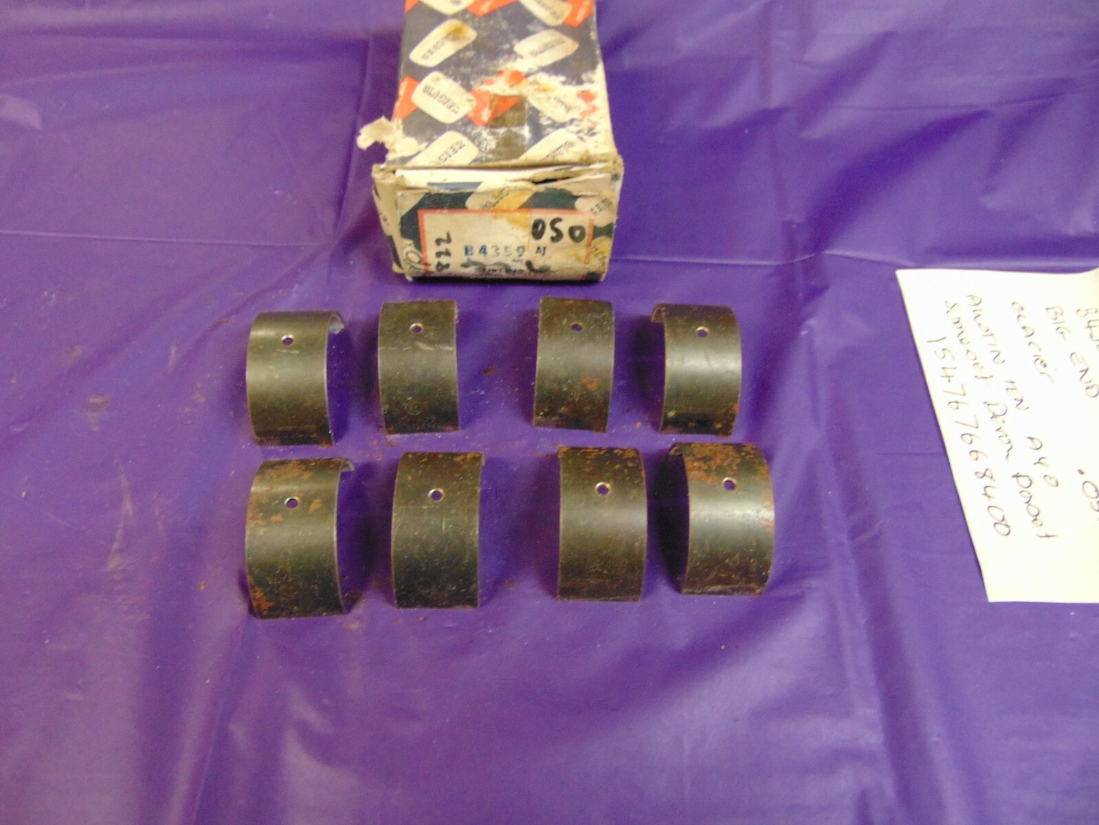 AUSTIN TEN A40 SOMERSET DEVON DORSET BIG END ENGINE BEARINGS .050 1947 ...
