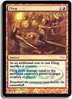 Fling (WPN #50) FOIL Promo MINT Instant Special MAGIC GATHERING CARD ...