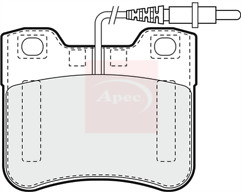 Apec PAD715 Brake Pad Set for sale online | eBay UK