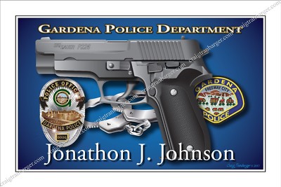 Police,Gardena,Department,Sheriff,Retirement,Promotion,badge,gift | eBay
