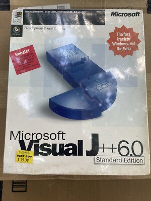 Microsoft Visual J 6.0 Standard Edition New Sealed In Box | eBay