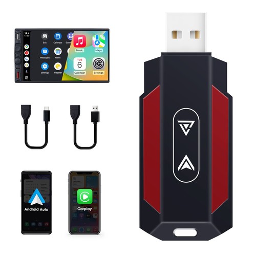 Wireless android auto Adapter For android Wireless android Dongle Plug ...