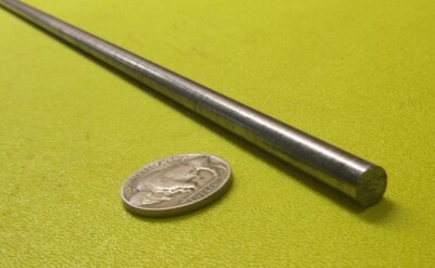 12L14 Steel Unpolished Rod Round Bar, 1/4" Dia x 4 Foot Length, 3 Units ...