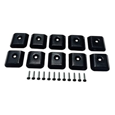 10 Pack RV Camper Trailer Aluminum Extrusion Flat End Cap for Vinyl ...
