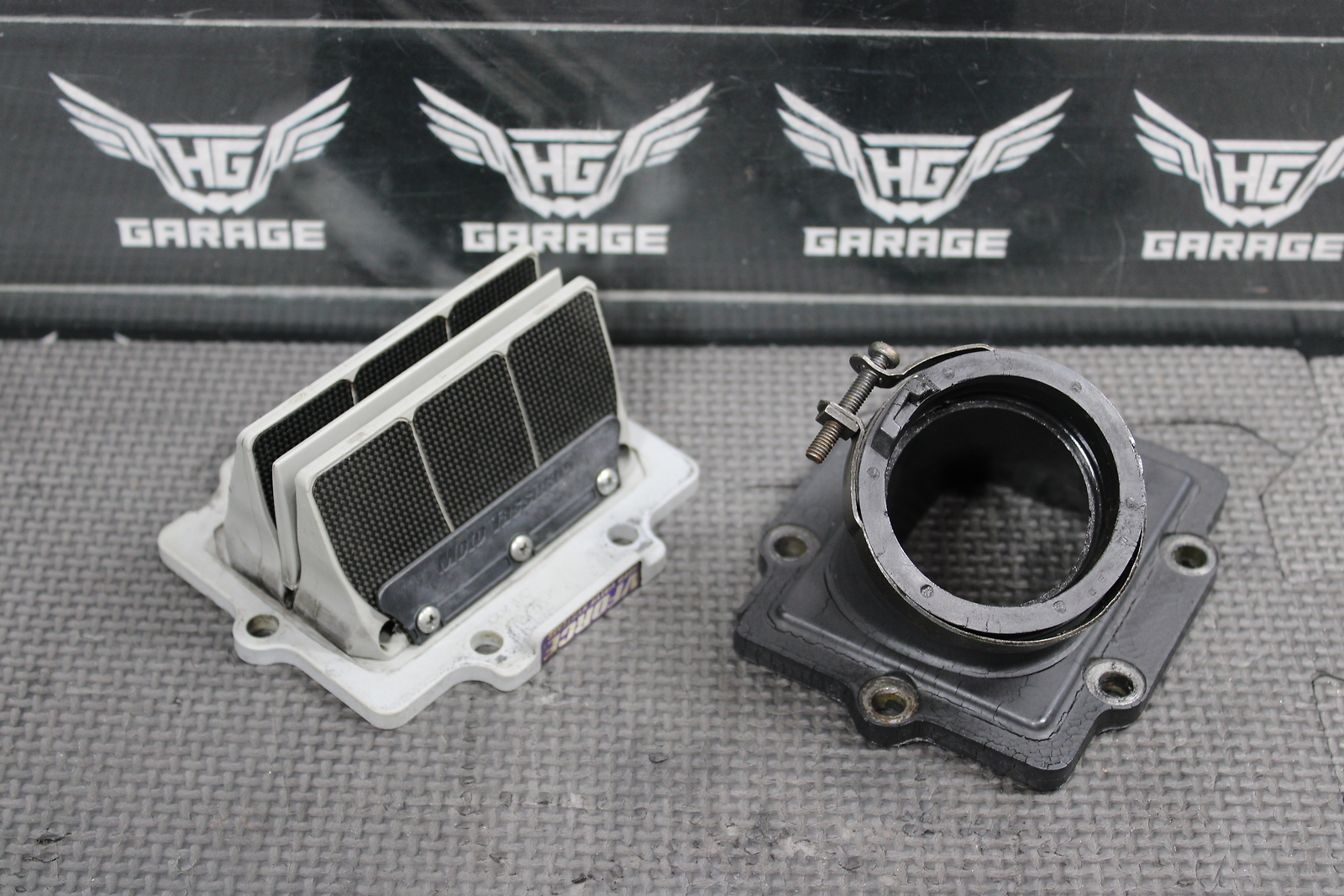 1991 KAWASAKI KDX250 VFORCE INTAKE REED BLOCK ASSEMBLY 12021-1070 16065 ...