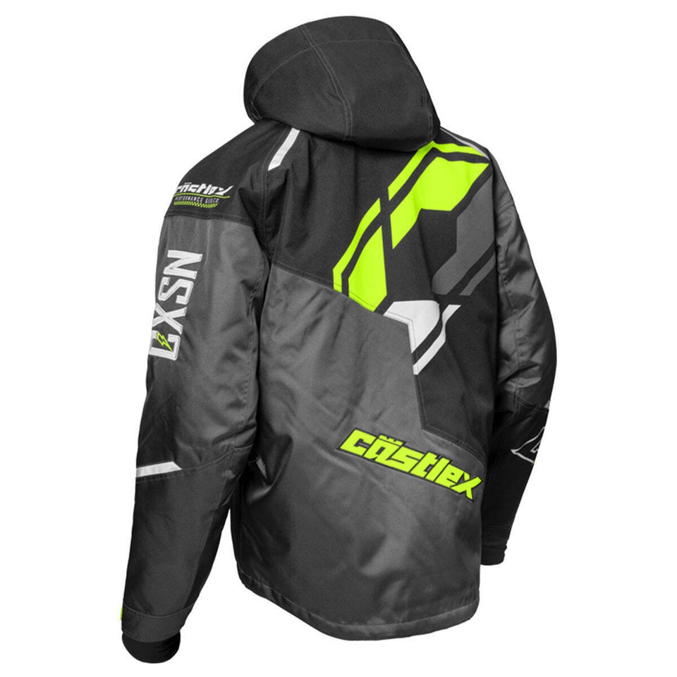 Castle X Code G4 Snowmobile Jacket - Hi-Vis/Charcoal/Black | eBay