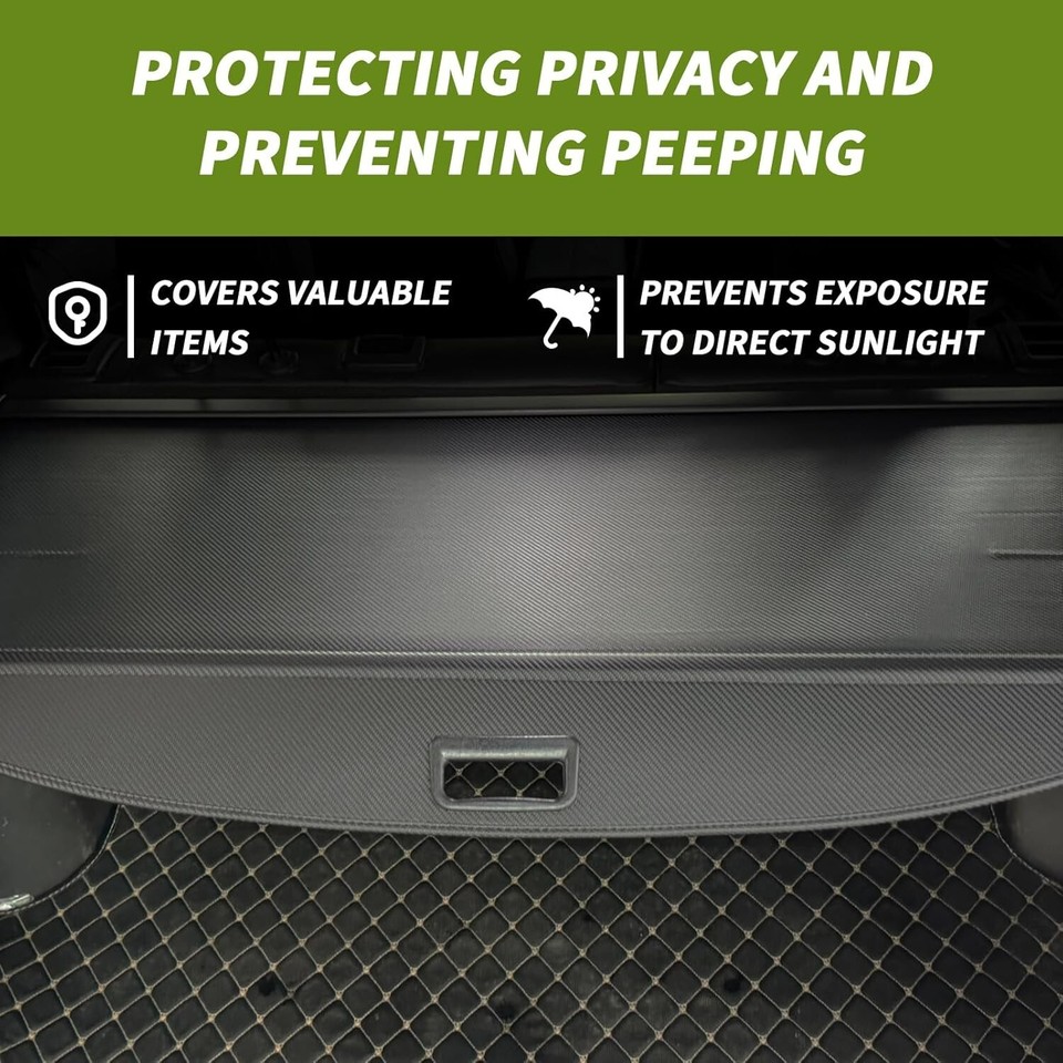 Trunk Cargo Cover for Chevy Equinox GMC Terrain 2018-2025 w/Carbon ...