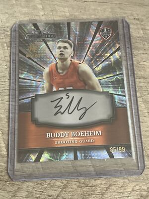 Buddy Boeheim Wild Card Alumination Holo-Lux 85/99 Autograph 1st ...